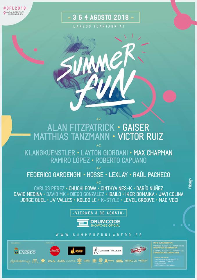 Cartel completo Summer Fun Laredo 2018 – HOUSE ANDUJAR