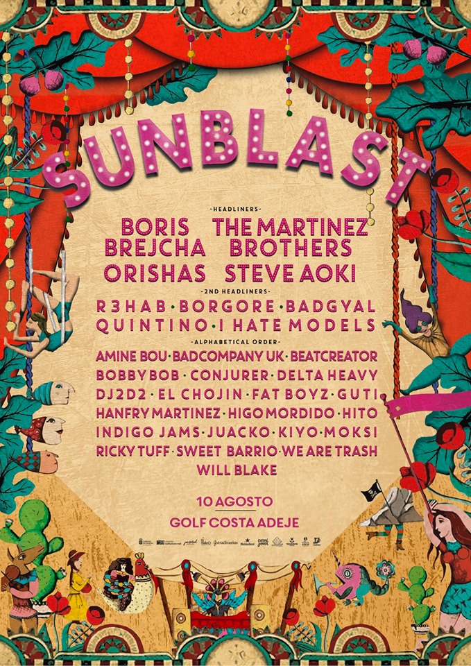 Cartel completo Sunblast Festival 2019 – HOUSE ANDUJAR