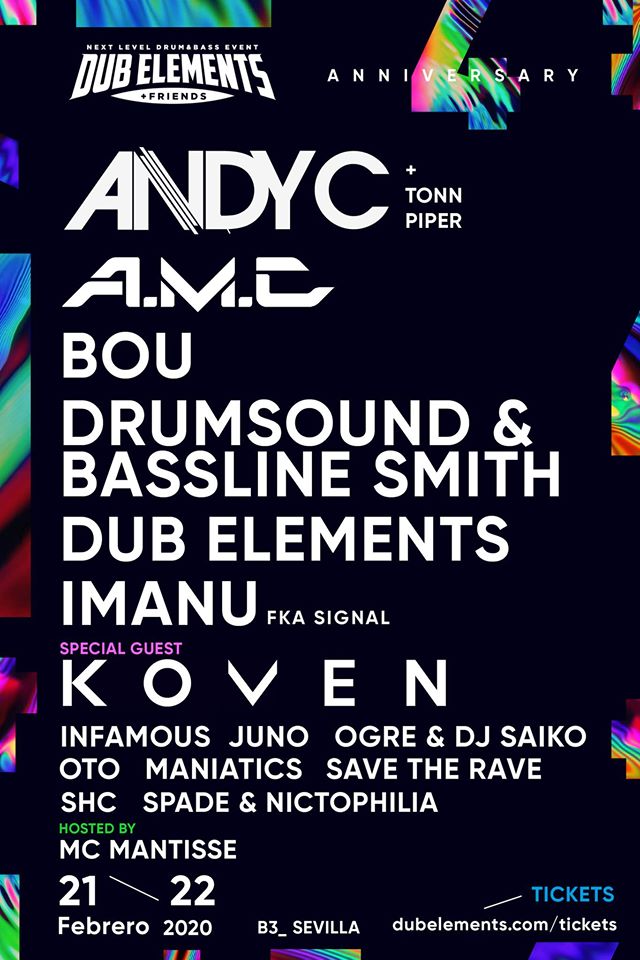 Ya hay cartel completo para el 4º Aniversario de Dub Elements & Friends ...