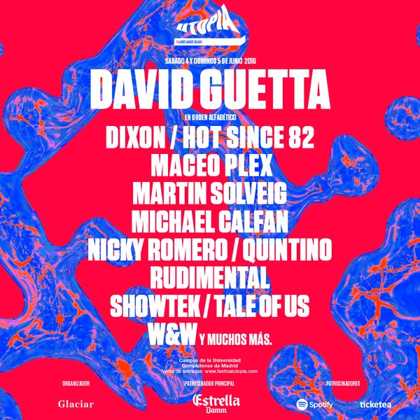 Primer avance de cartel Festival Utopía Madrid – HOUSE ANDUJAR