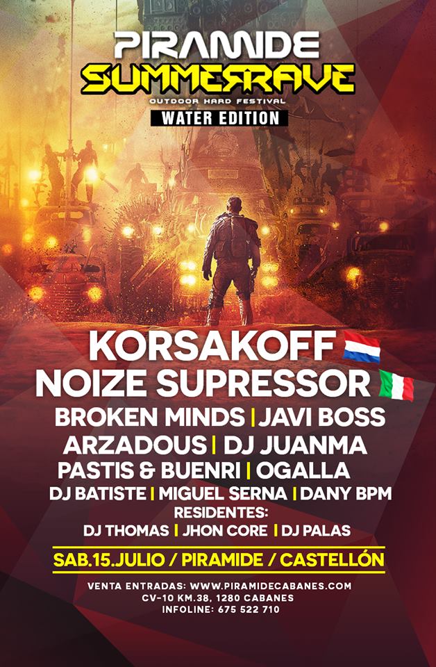 Piramide Summer Rave Festival Water Edition (15 Julio) – HOUSE ANDUJAR